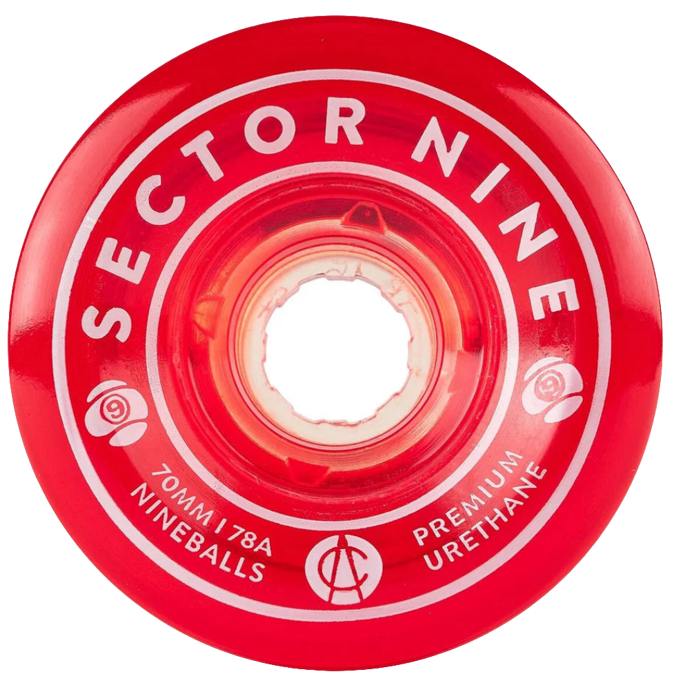 Sector 9 - Wheels Nineballs 70mm 78a - Red (Set) – CentralSkateSupply